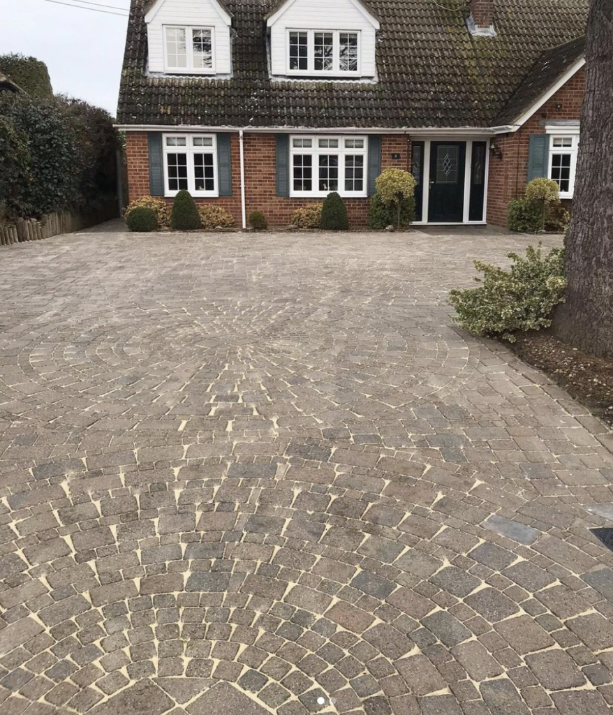 Driveway Cleaning - Before & After - Block Paving Maintenance